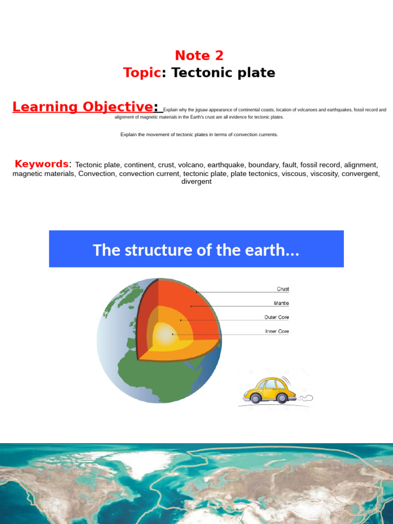 2024 Year 9 Tectonic Plate for Students | PDF