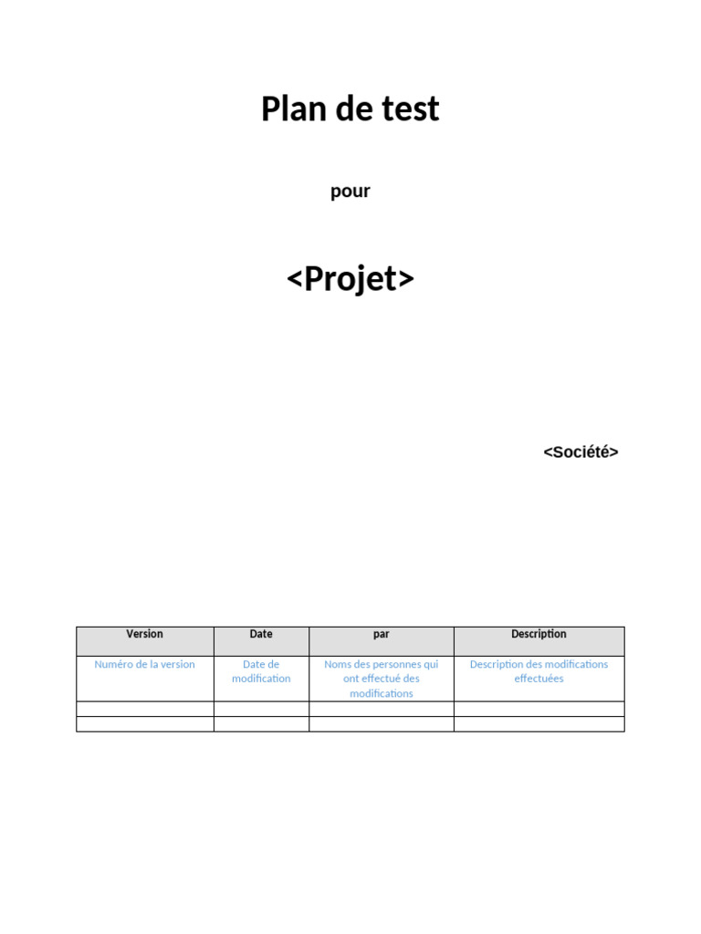 Plan de Test | PDF