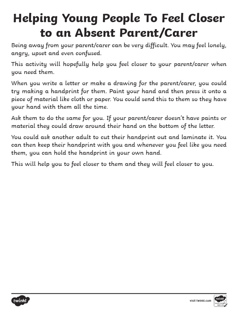 T C 2549313 Helping Young People To Feel Closer To An Absent ...