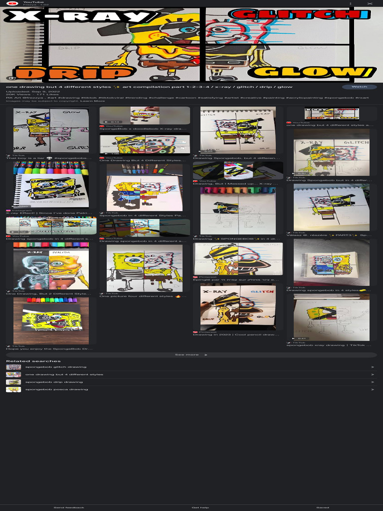 SpongeBob Neon. Draw White Paper - Google Search | PDF