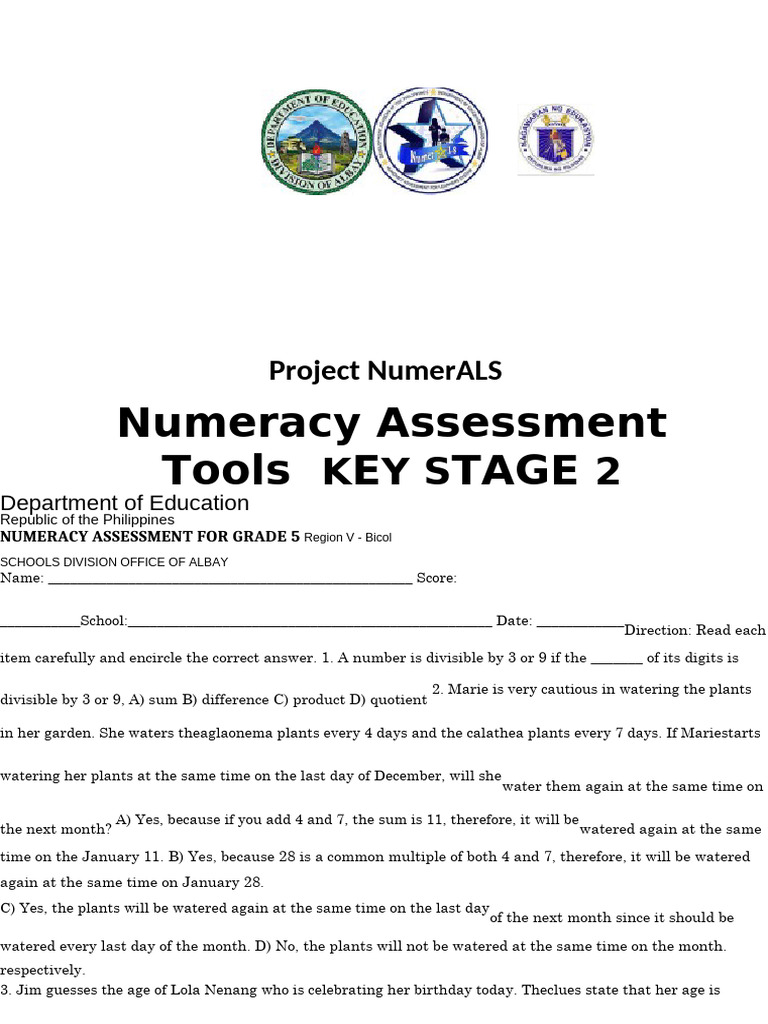 ALNAT KS2-Set A-2 | PDF