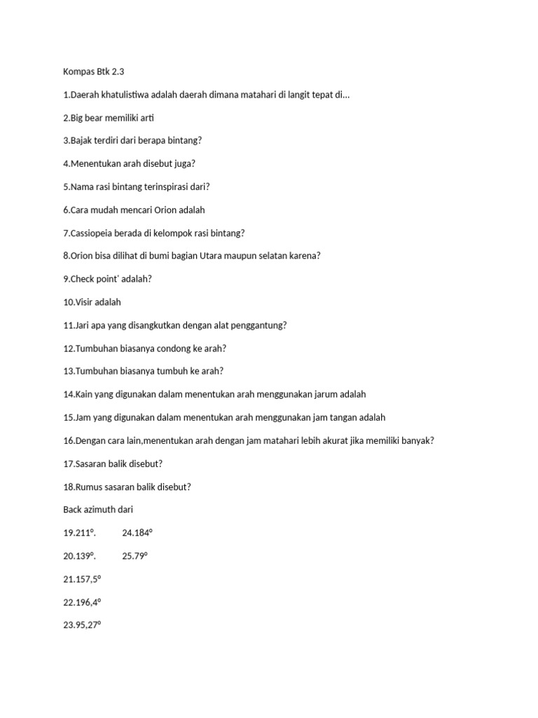 Kompas Btk 2.3-WPS Office | PDF