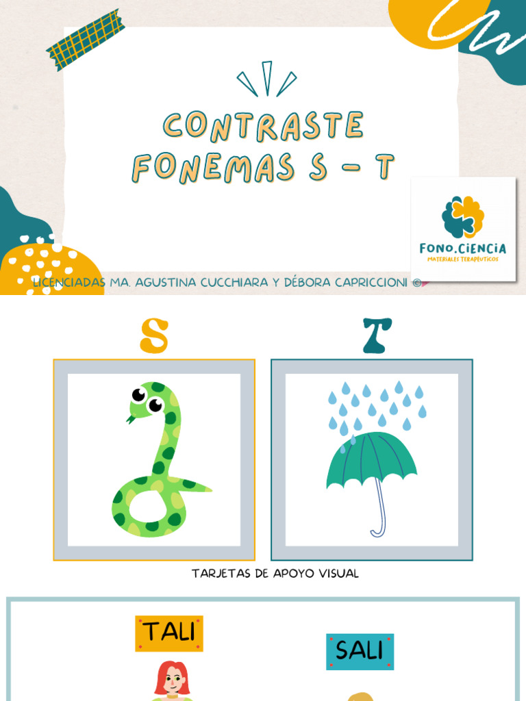 CONTRASTE FONEMAS S - T . | PDF