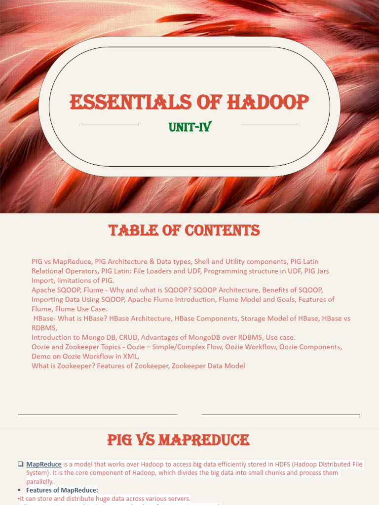 Essentials of Hadoop (Unit-1v) | PDF