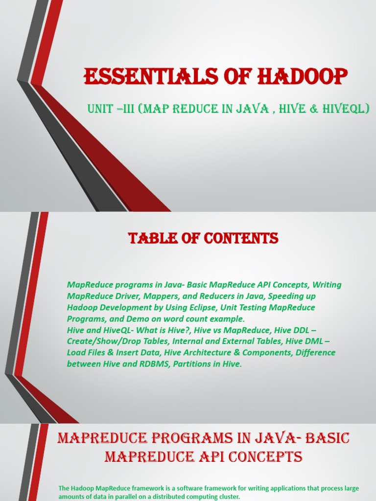 ESsentials of Hadoop (UNIT-3) | PDF
