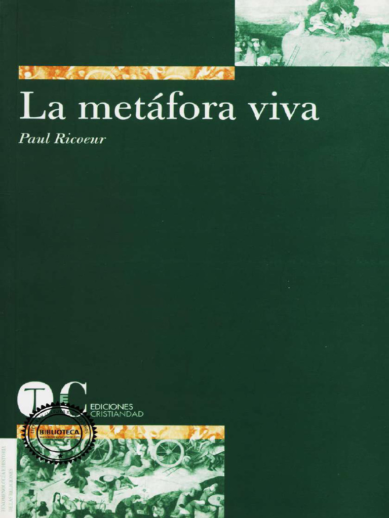 Paul Ricoeur - La Metáfora Viva Capitulo 1 Comprimido | PDF