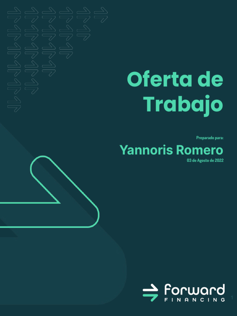 Documento de Oferta - Yannoris Romero | PDF