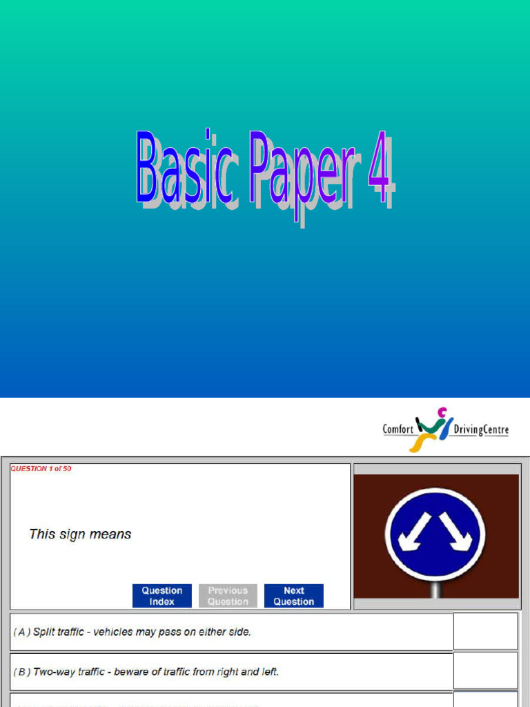Basic Paper 4 | PDF