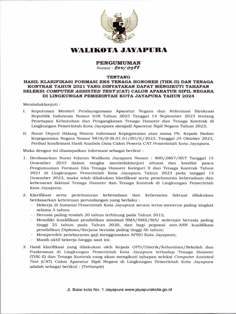 Pengumuman Untuk Di Protokoler Oke | PDF