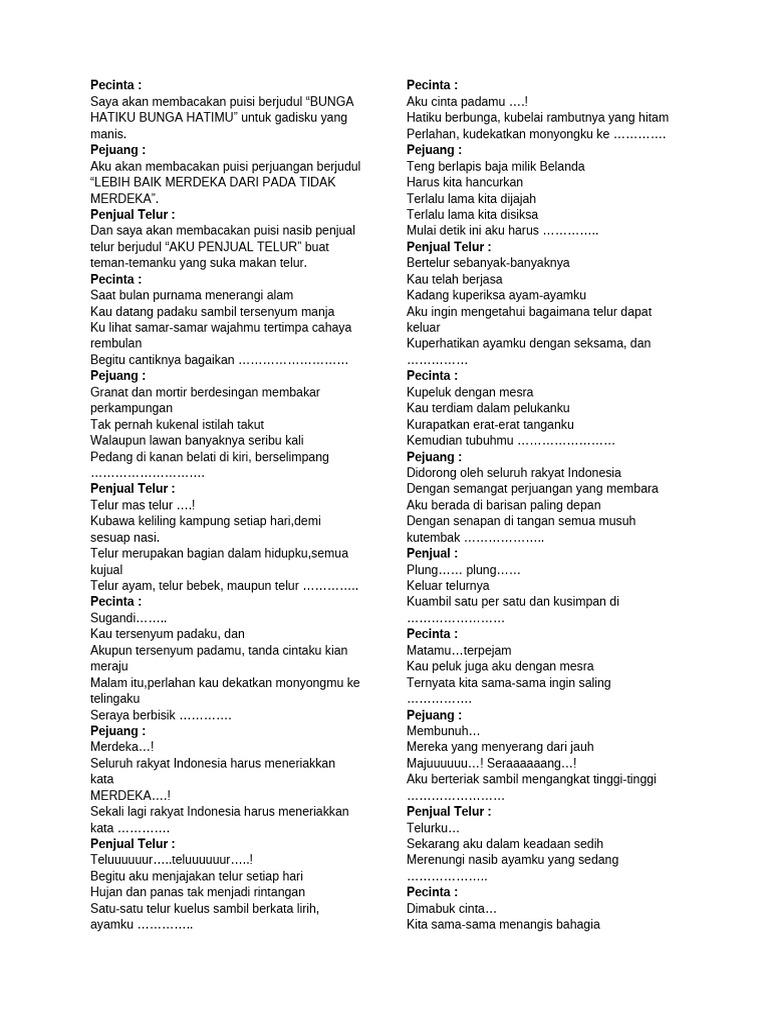 Puisi Berantai | PDF