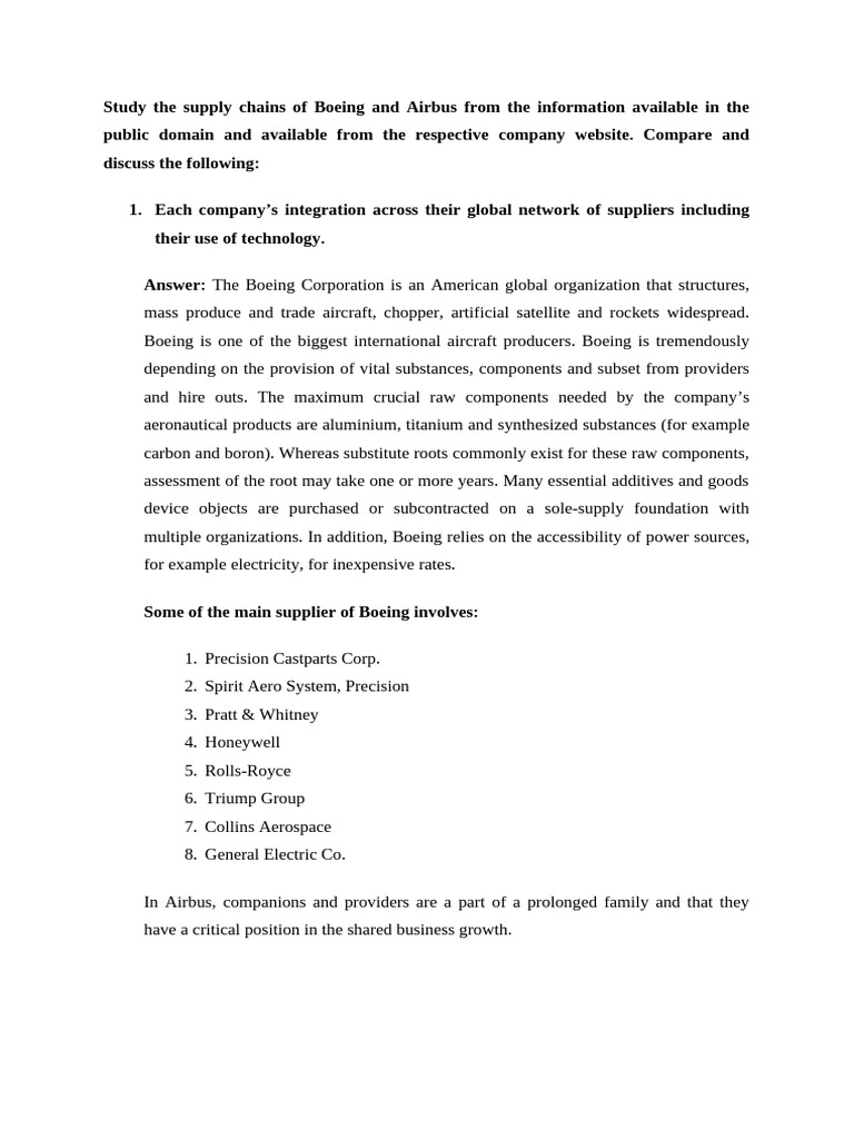 Boeing and Airbus I | PDF | Risk | Risk Management