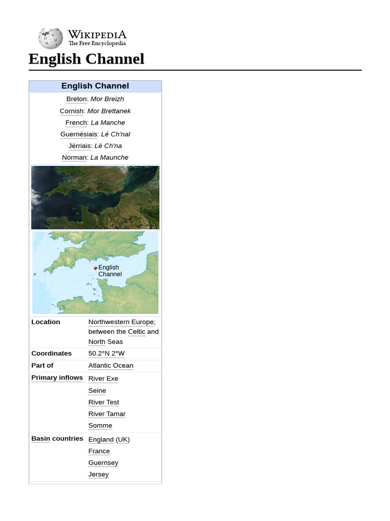 English Channel | PDF
