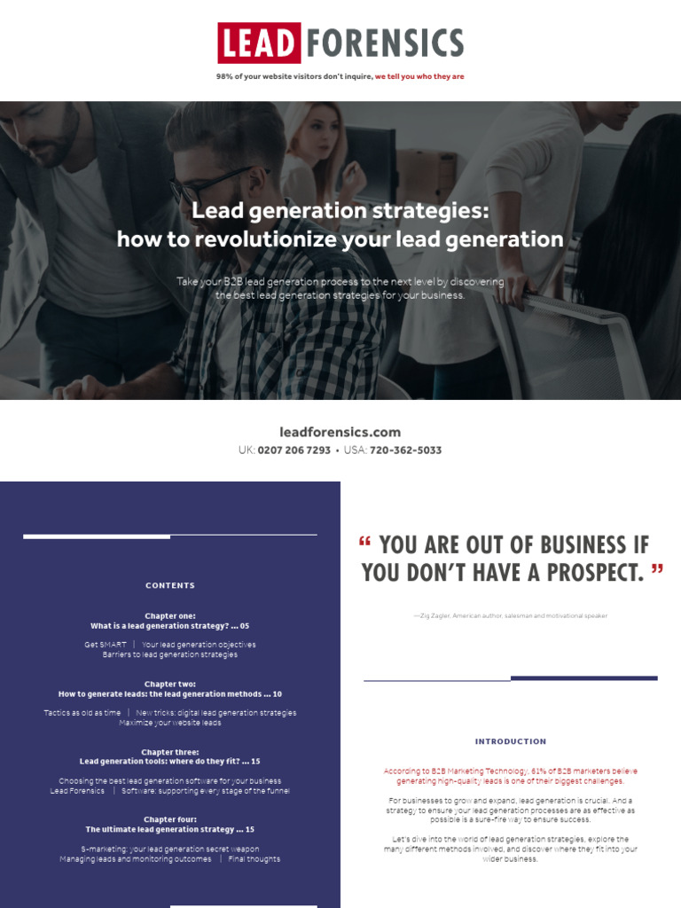 MA 015 Lead Gen Strategies How To Recolutionise Your Lead Gen V2 | PDF