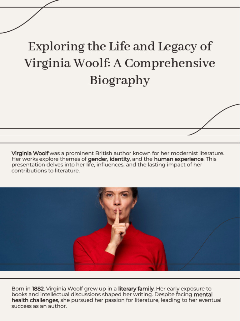 Slidesgo Exploring The Life and Legacy of Virginia Woolf A ...
