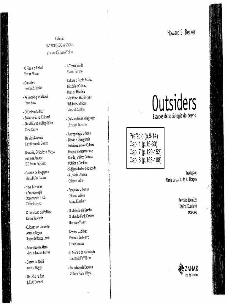 Howard BECKER-Outsiders-Cap 178 | PDF