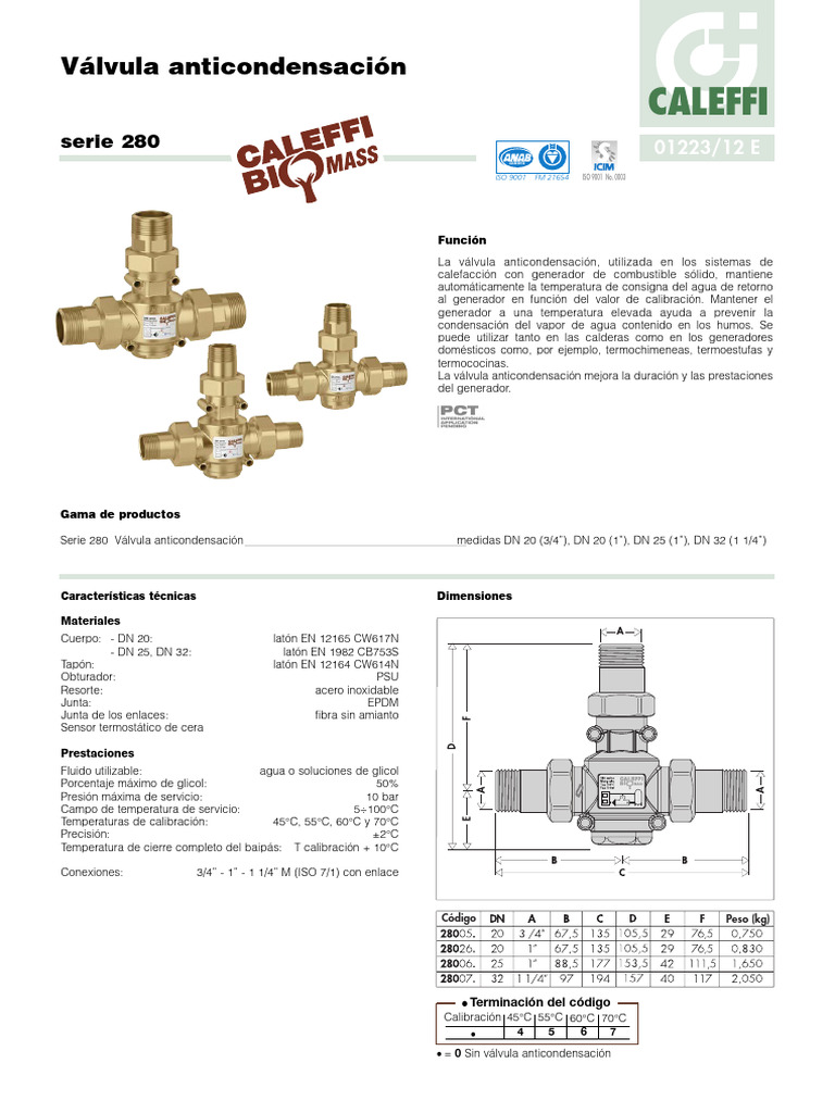 Valv Anticondensado | PDF