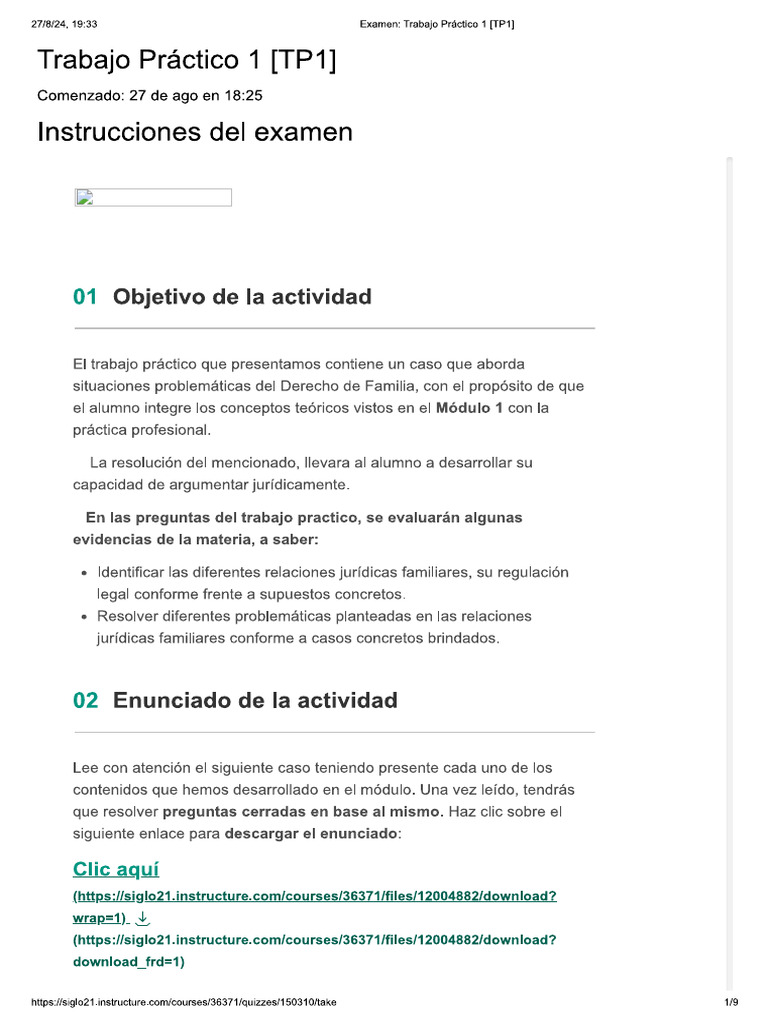 TP1 - Familia - Cin | PDF