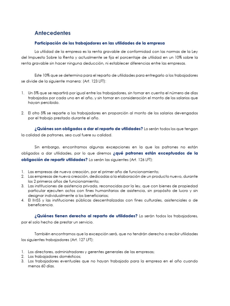 Reporte Ptu | PDF