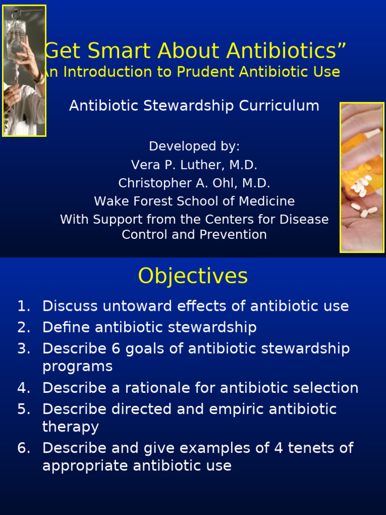 As Pharmacology and Appropriate Antibiotic Use Sep 2012 | PDF