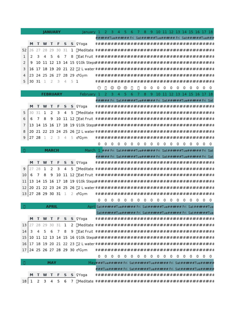 Copy of Habits Tracker 2023 Track your Habits with Google Sheets - Start MONDAY - Google Sheets ...