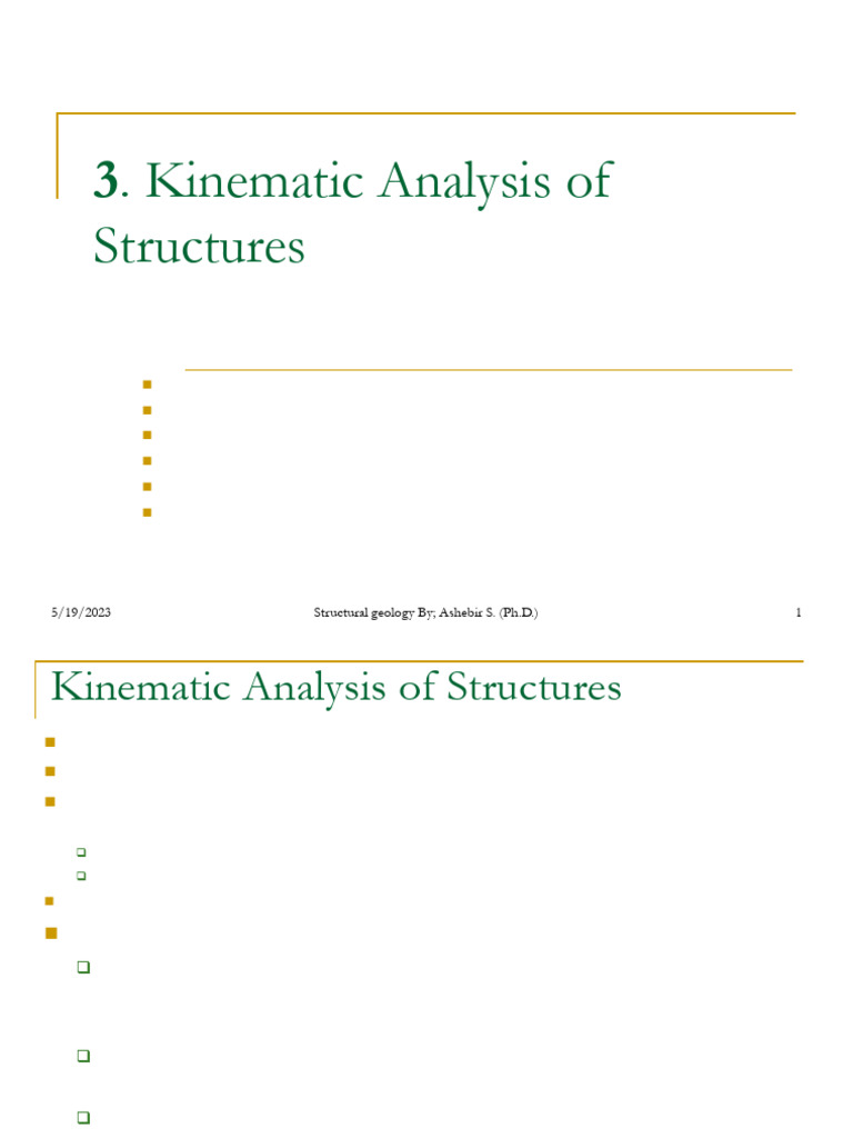 Kinematic Analysisss | PDF