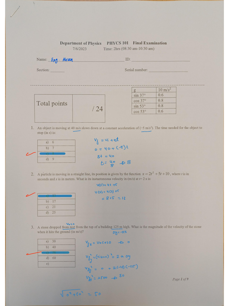 Final Exam 2022-2023_2nd | PDF