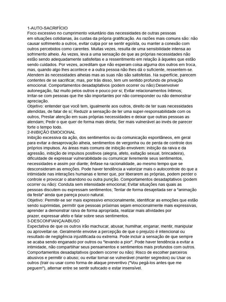 Autosacrificio Esquemas | PDF