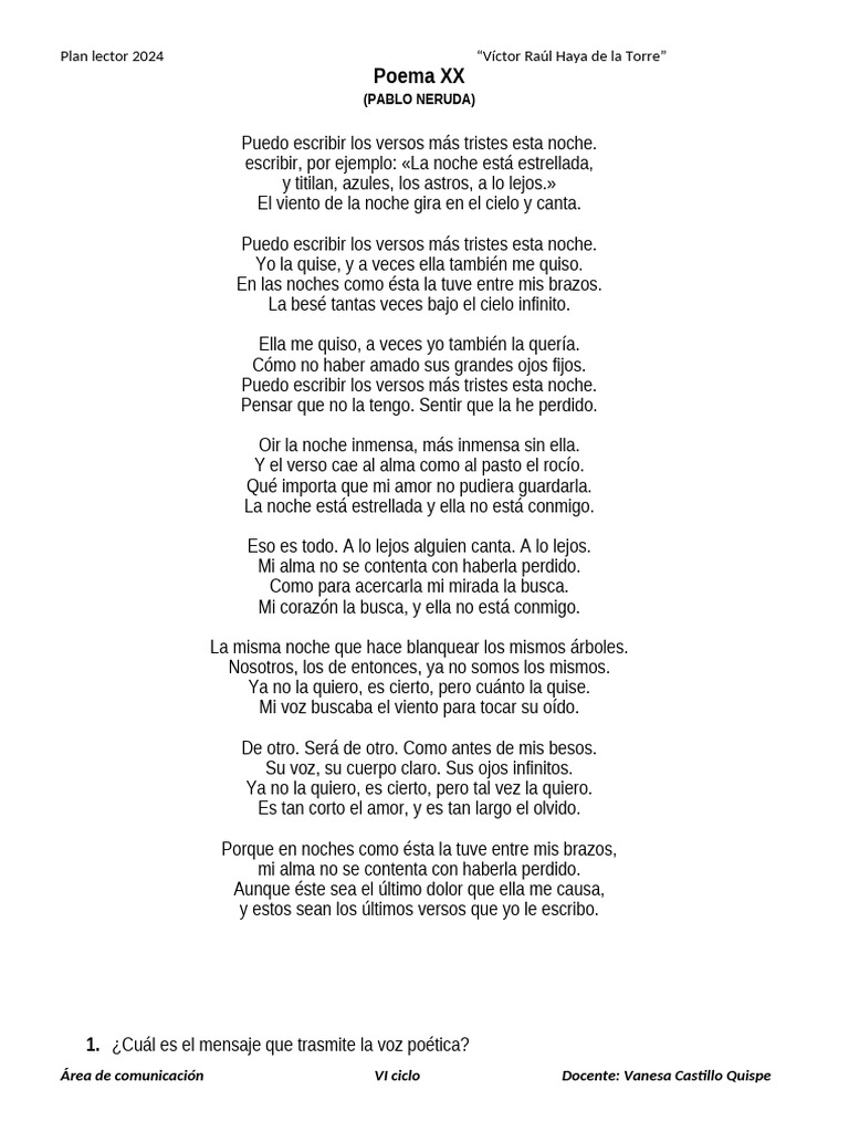 Plan Lector - Vi Cilo | PDF