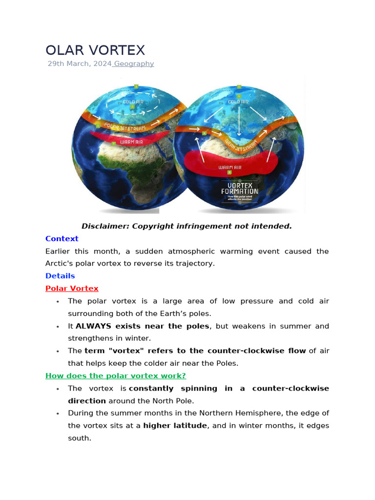 Polar Vortex | PDF