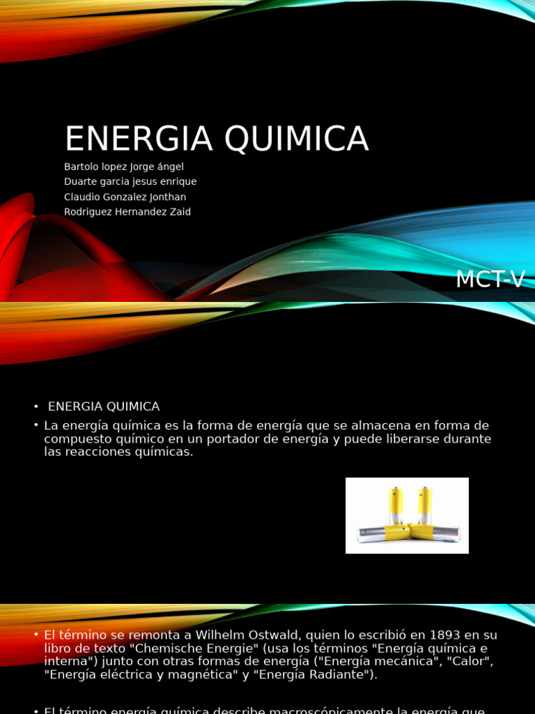 Energia Quimica 1 | PDF