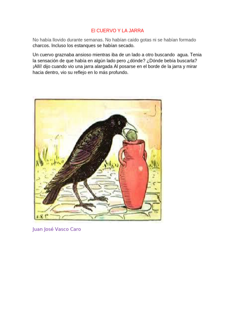 El Cuervo y La Jarra | PDF