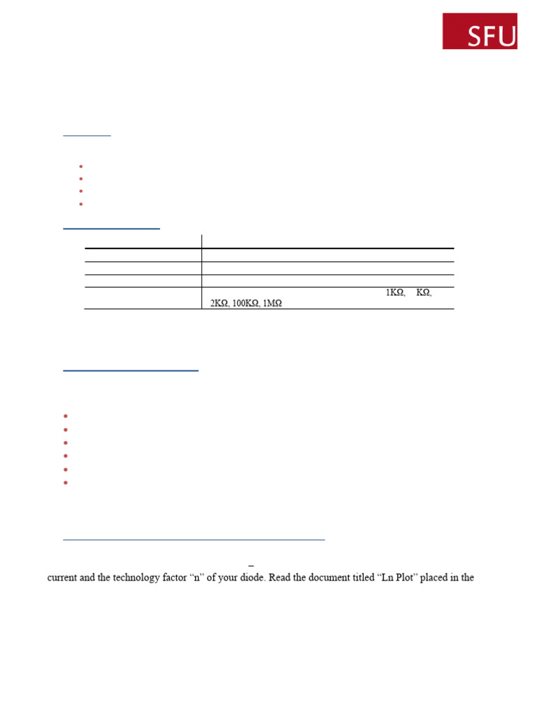 Lab2 Diode | PDF