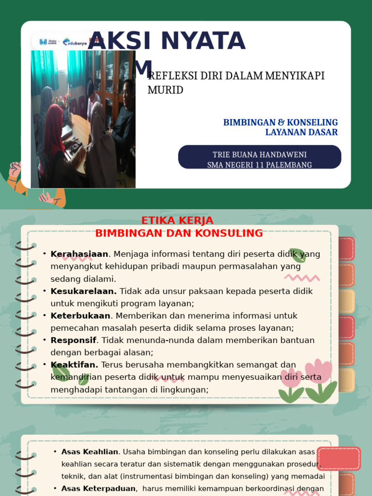 AKSI NYATA LAYANAN DASAR BK Trie | PDF