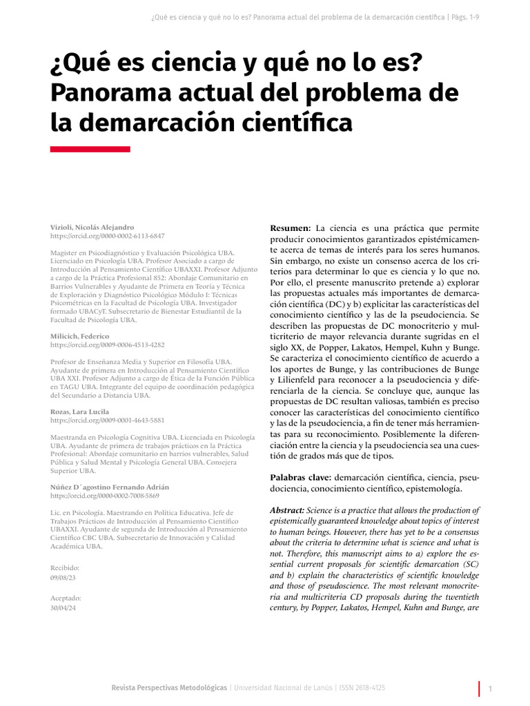 2 - Que Es Ciencia y Que No Es | PDF