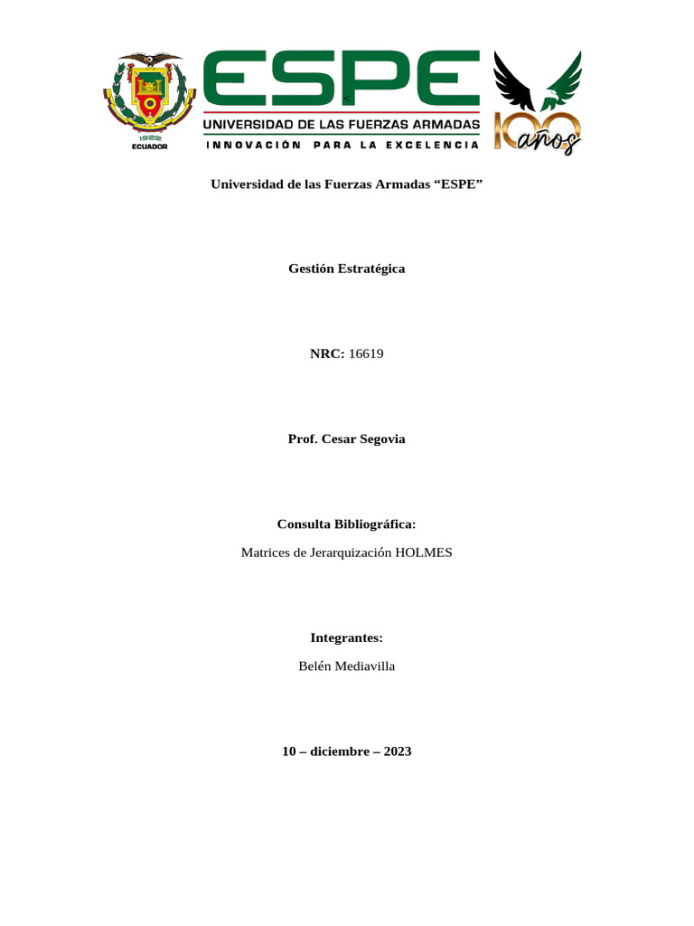 Matriz de Priorización HOLMES: Guía SEO | PDF