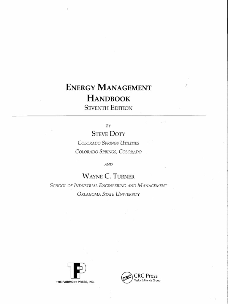 Energy Management Handbook: Seventh Edition | PDF