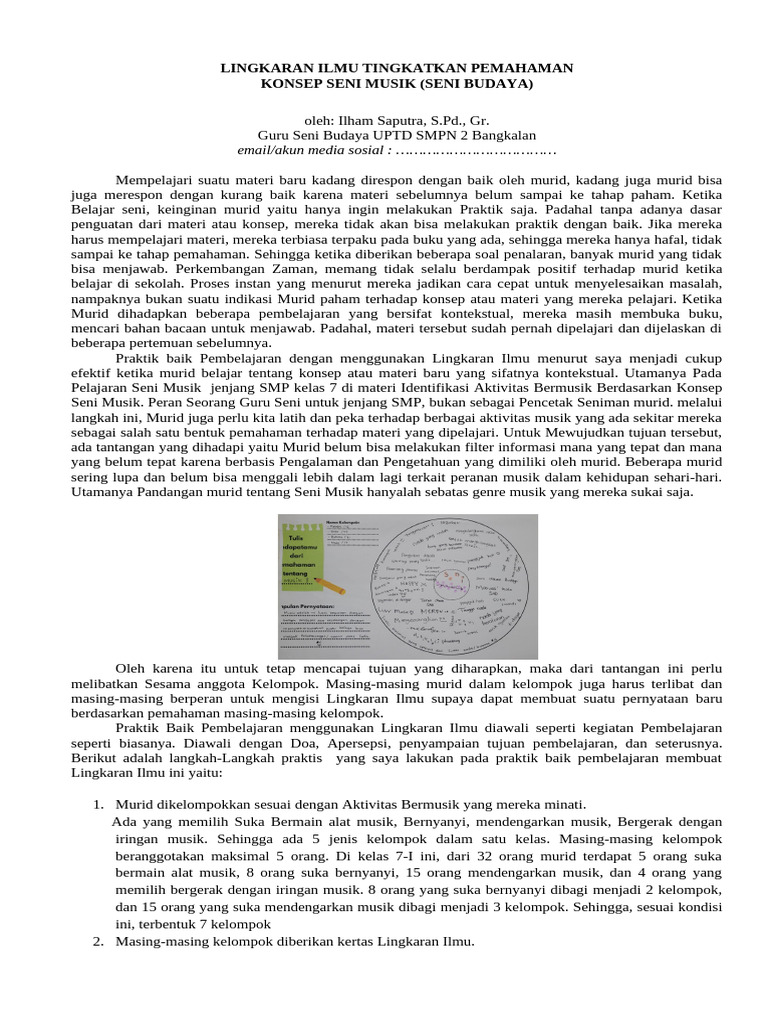 Contoh Cerita Praktik Baik Ilham Saputra | PDF