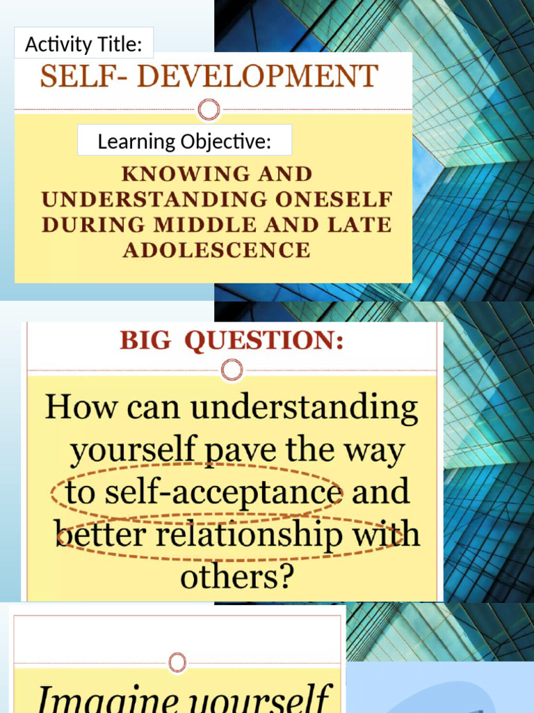 2 Self Development | PDF