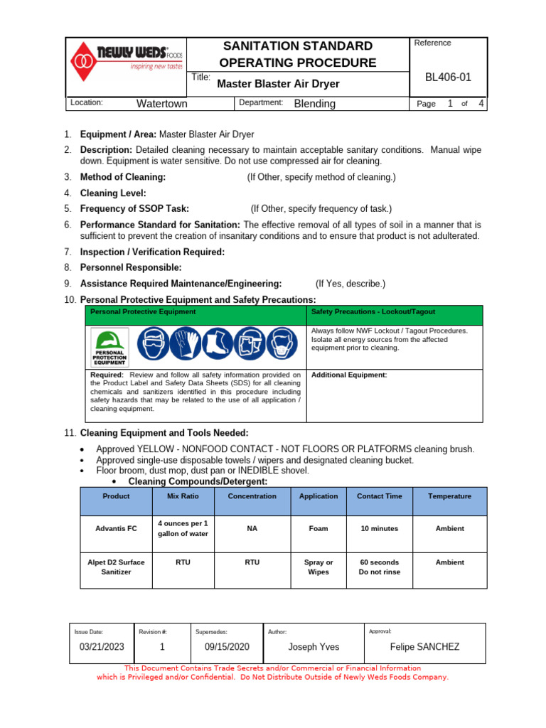BL406-01 Master Blaster | PDF