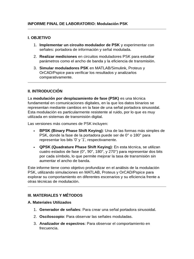 Informe Final de Laboratorio | PDF