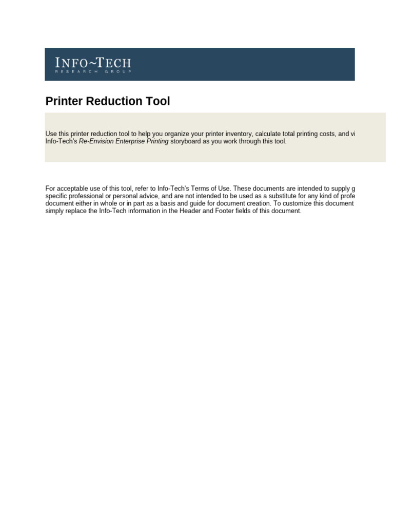 Manufacturing-Printer-Reduction-Tool | PDF