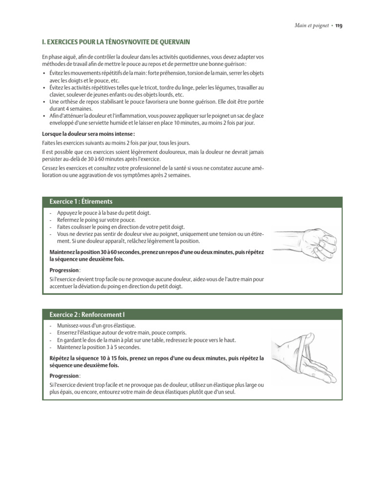 Exercices Main Et Poignet 1 | PDF