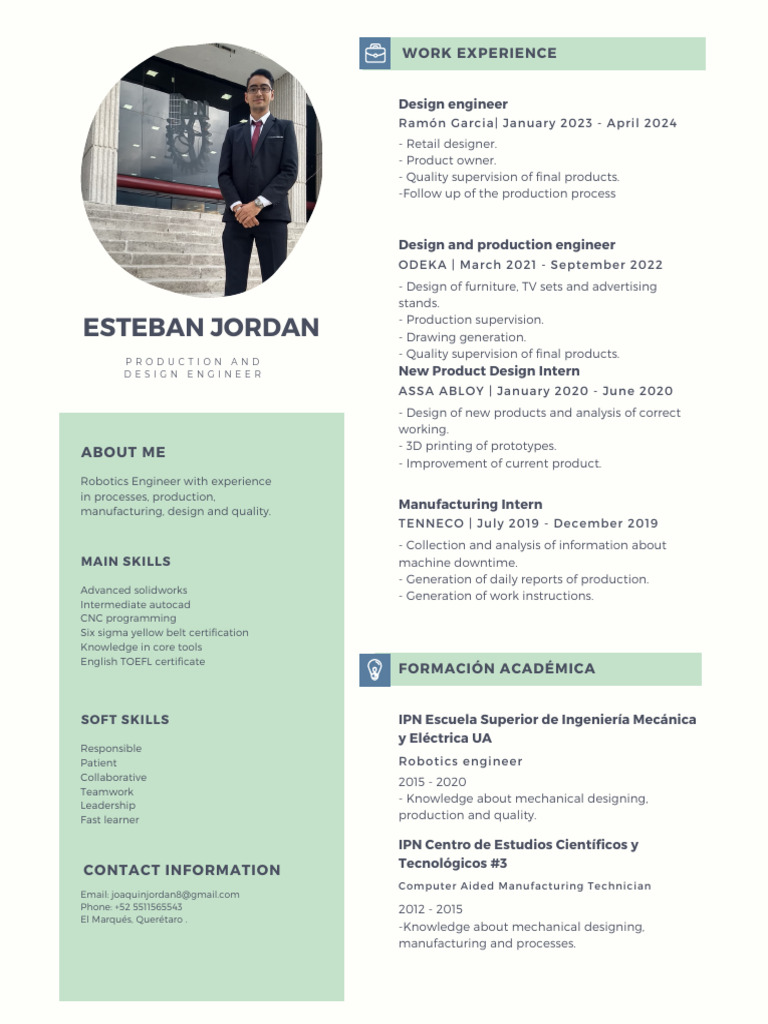Resume Joaquín Jordan 2024 | PDF