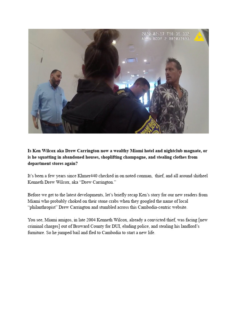 Kenneth Wilcox 2021 Update | PDF | Law Enforcement | Crime & Violence