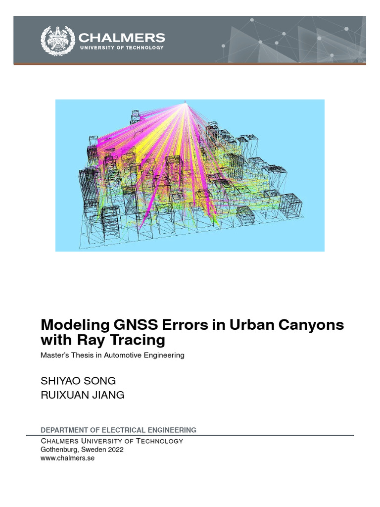 Modeling GNSS Errors in Urban Canyons With Ray Tracing | PDF