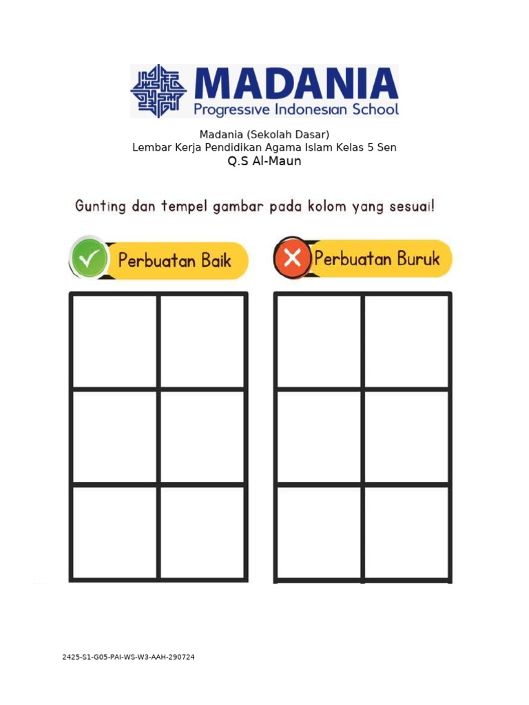 Perbuatan Baik Dan Buruk Print | PDF