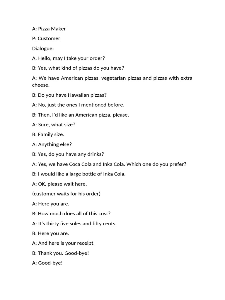 Dialogue English | PDF