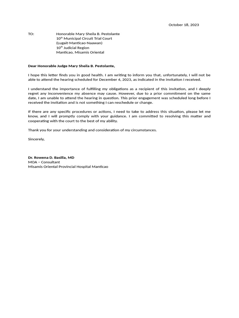 Basilla - Subpoena Letter | PDF
