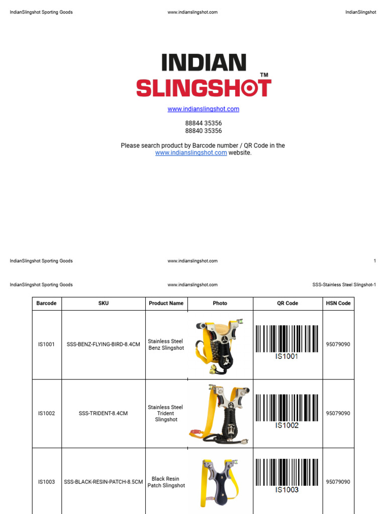 SSS-Stainless Steel Slingshot-1 | PDF