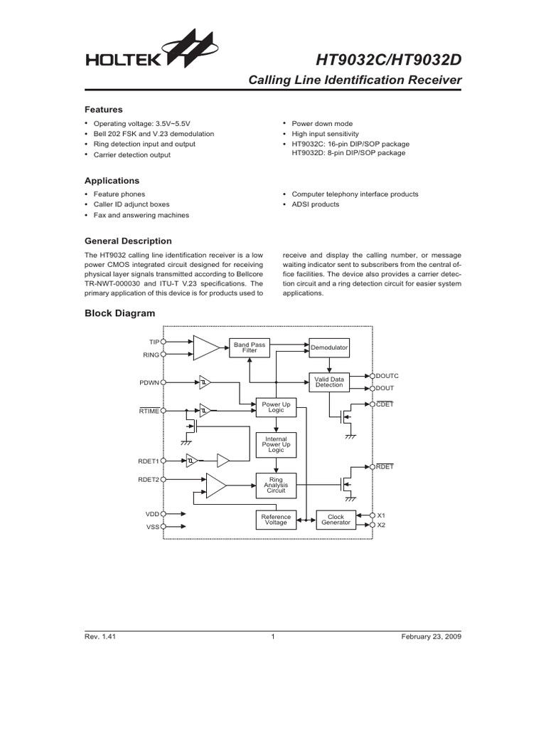 ht9032c D | PDF